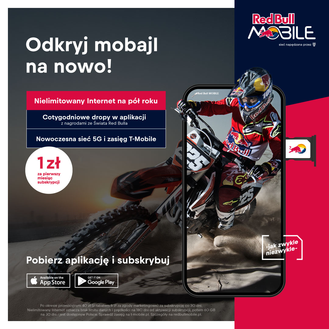 Red Bull MOBILE - oferta subskrypcji w aplikacji